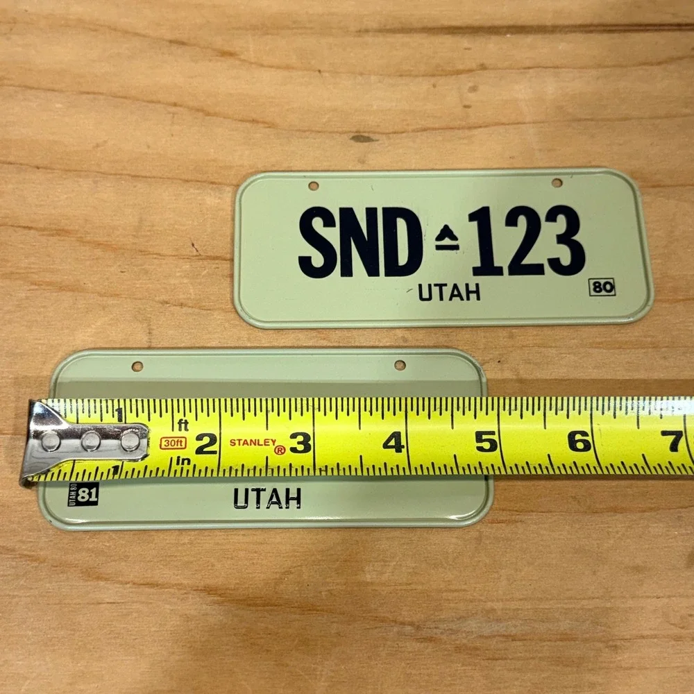 Unbranded | Art | Utah Vintage Novelty Bicycle License Plate Green 98s ...